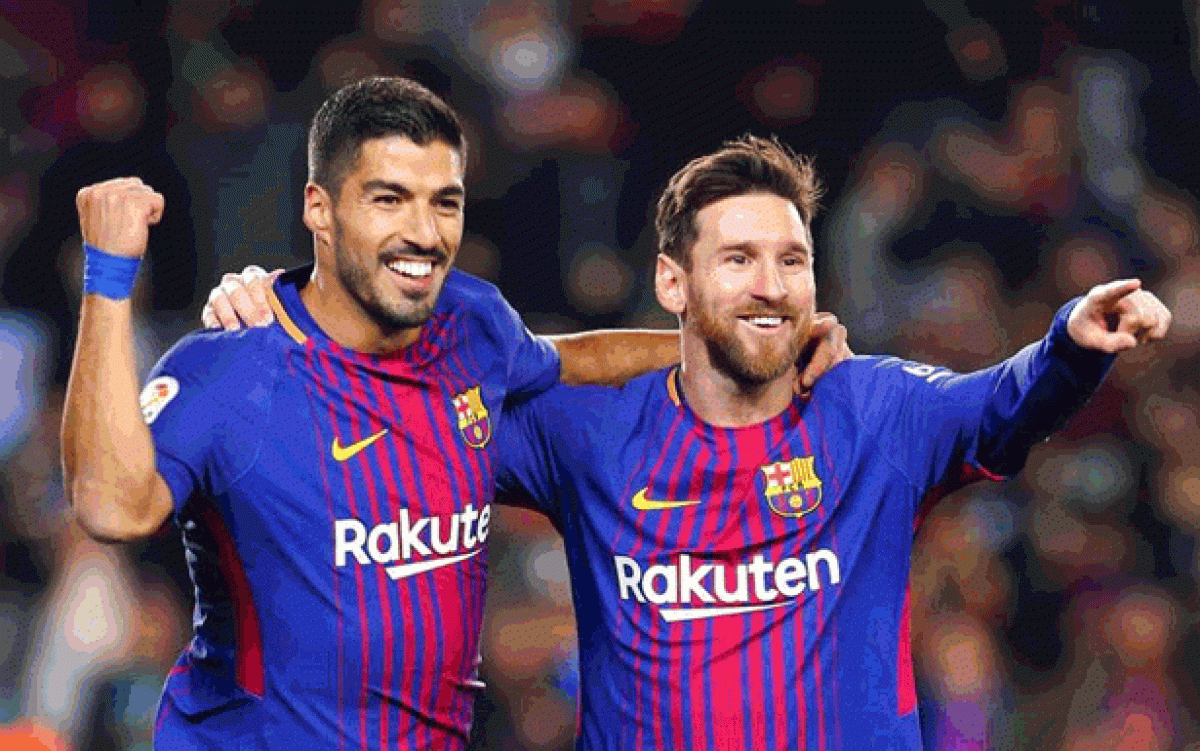 ميسي ونيمار يخطفان الأنظار في حفل سواريز | Addiyar Carlos Charles